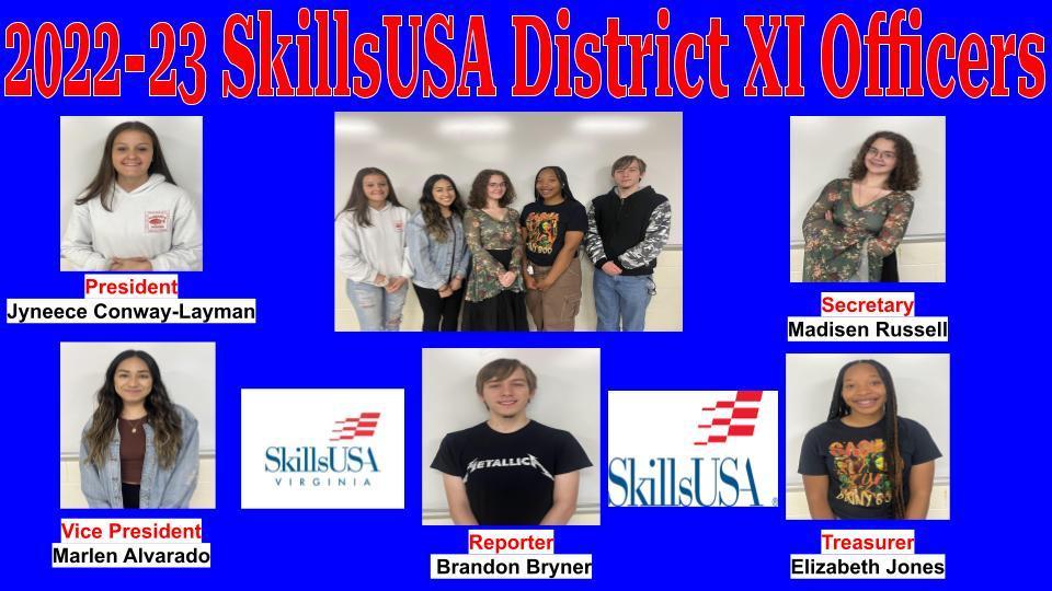 CONGRATULATIONS TO OUR 2022-2023 SKILLSUSA DISTRICT XI OFFICERS ...