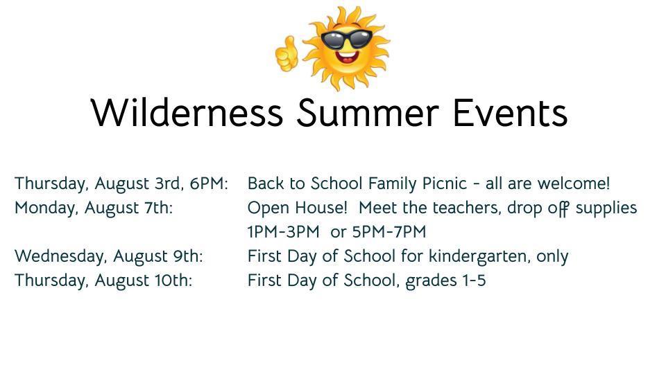 News | Wilderness Elementary