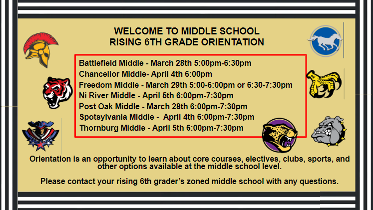 Hello Middle School | Spotswood Elementary